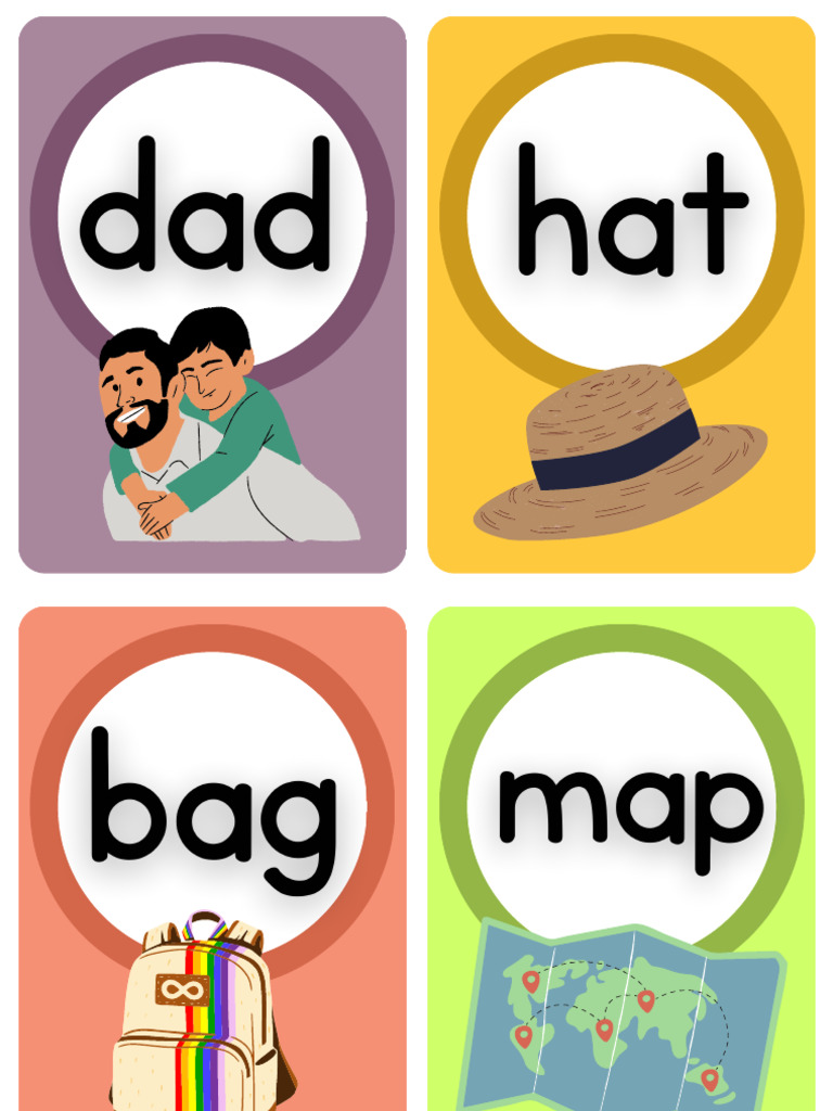 short vowel flash cards | PDF