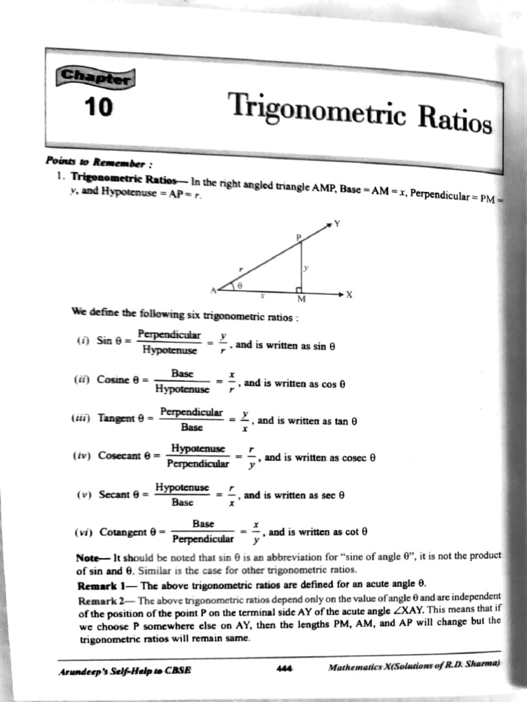 Trigonometric Ratios | PDF