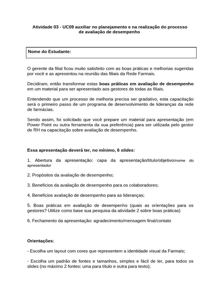Atividade3 Modelo Entrega | PDF