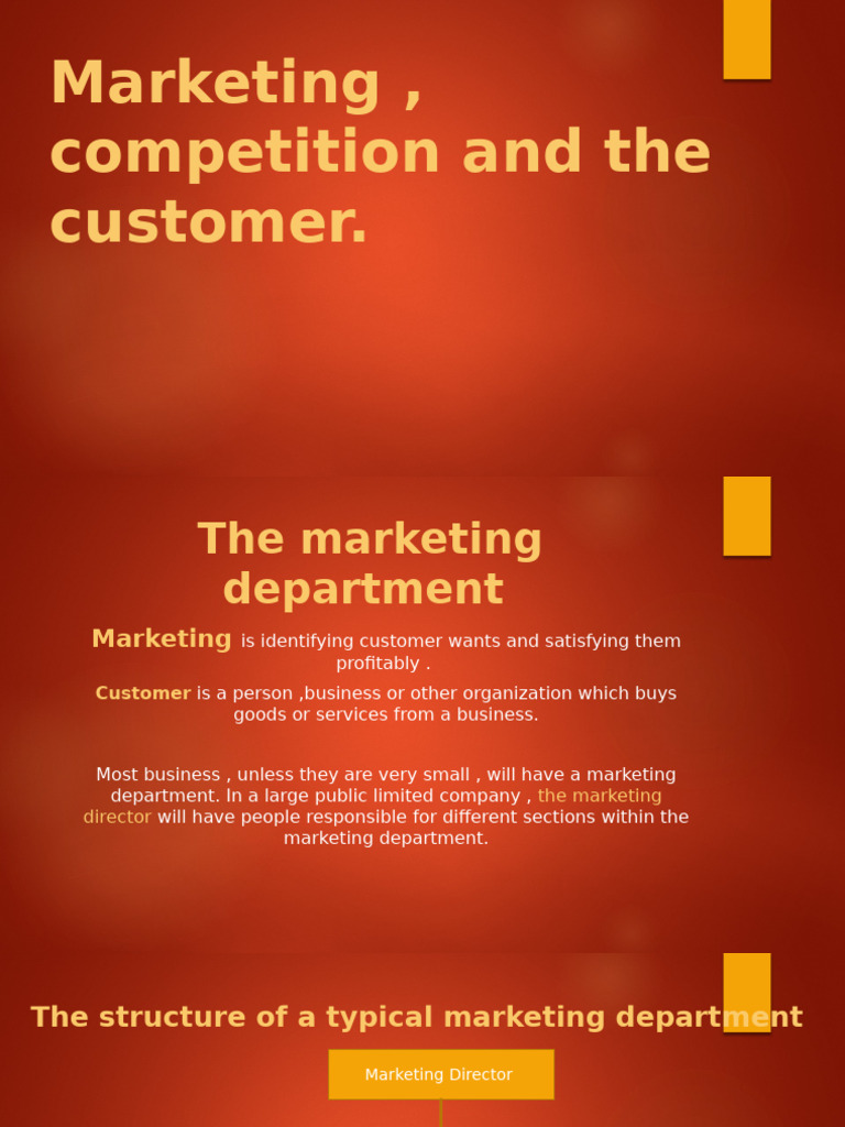 Marketing Competition and The Customer 1 | PDF
