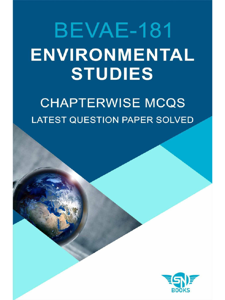 BEVAE-181 Chapterwise MCQs Latest Question Paper Solved | PDF