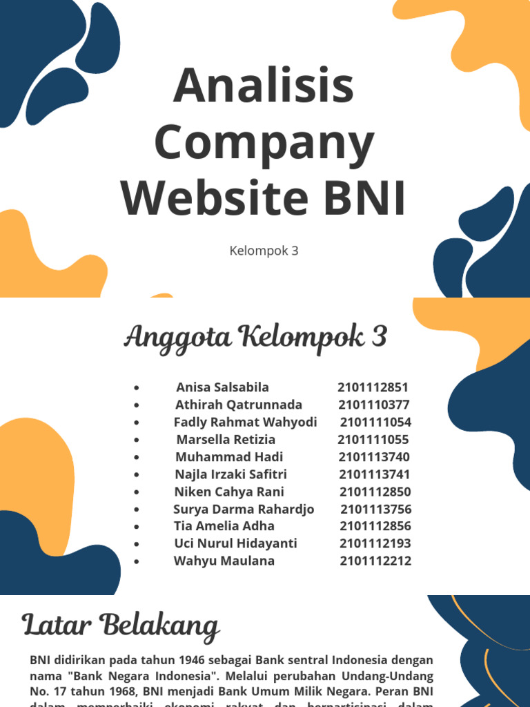 Company Website BNI | PDF