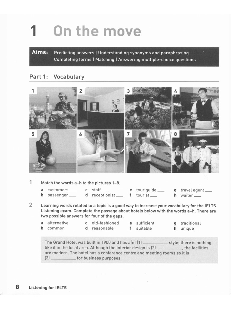 Collins Listening For IELTS - Unit 1,2 | PDF