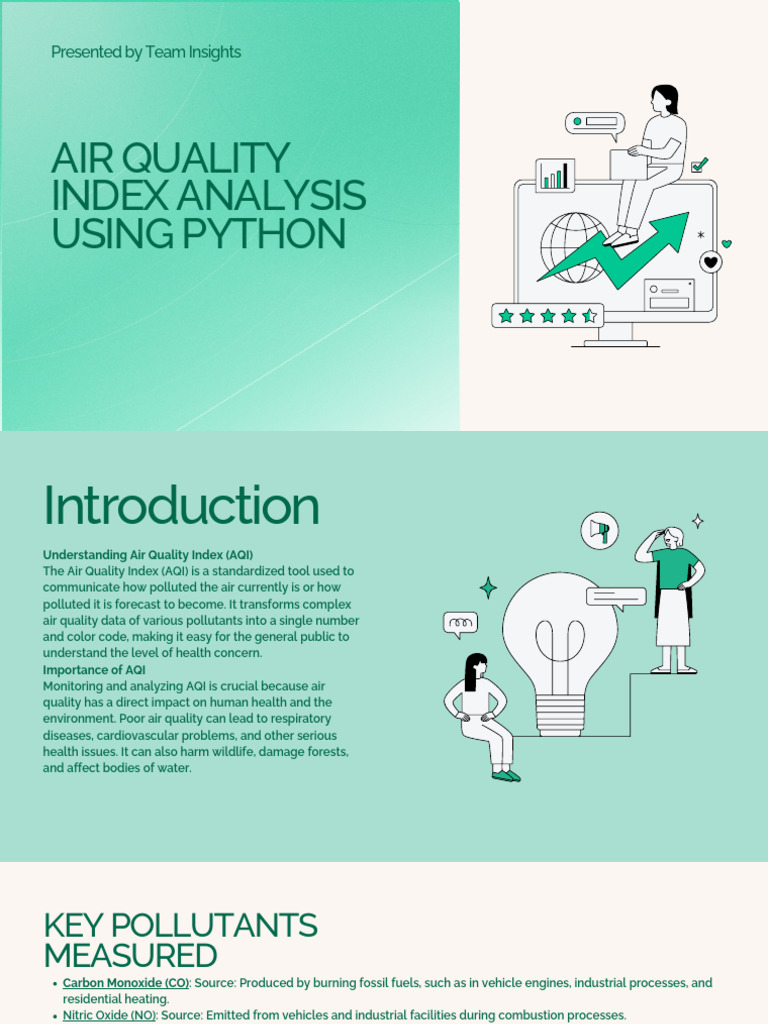 Air Quality Index Analysis Using Python: Presented by Team Insights | PDF