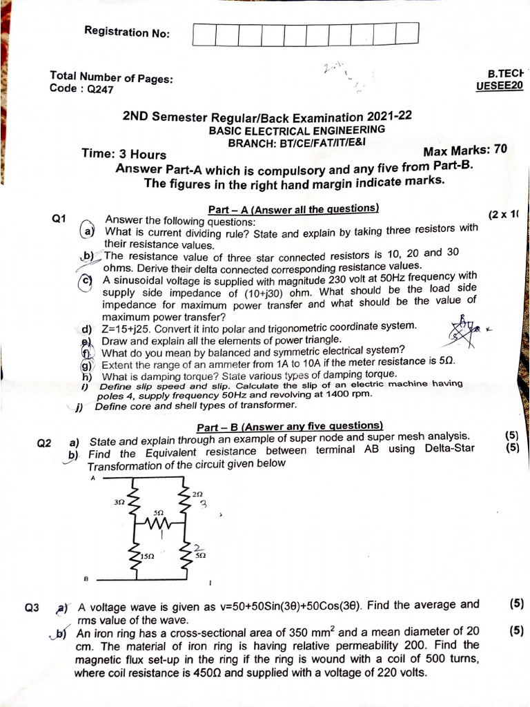 2022 EndSem Ques Papers | PDF