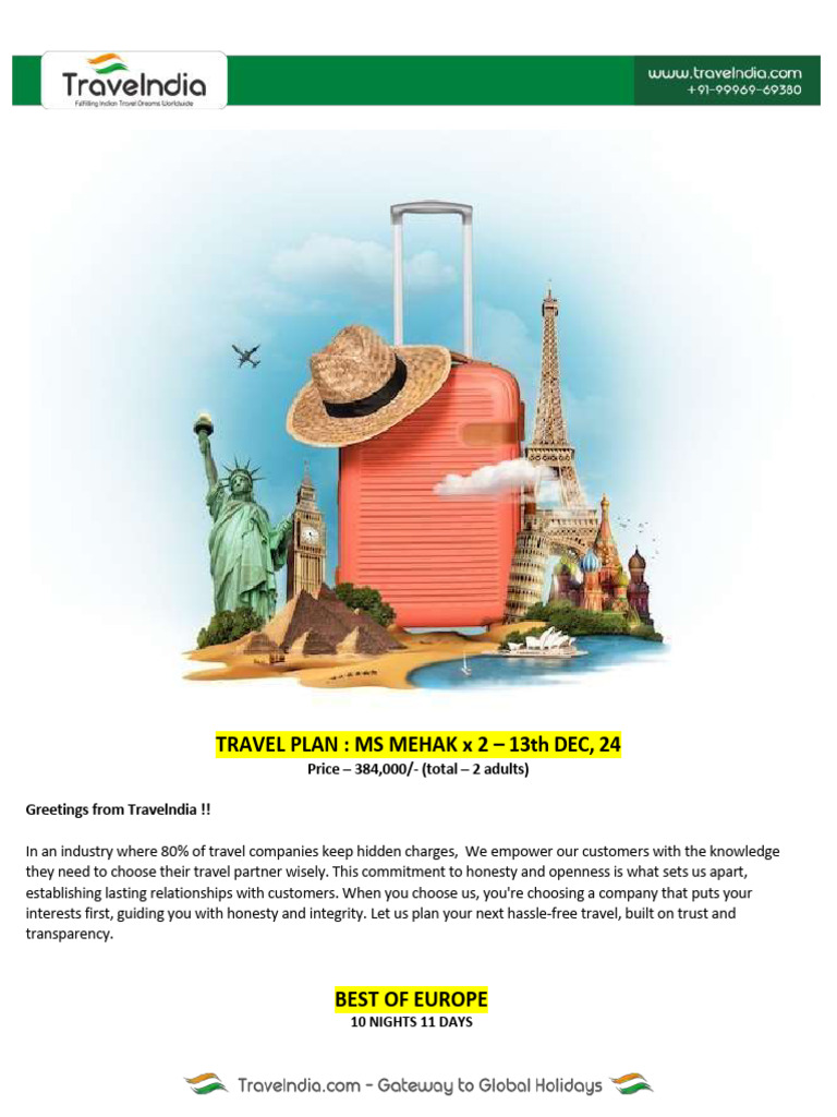 Europe Travel Package | PDF