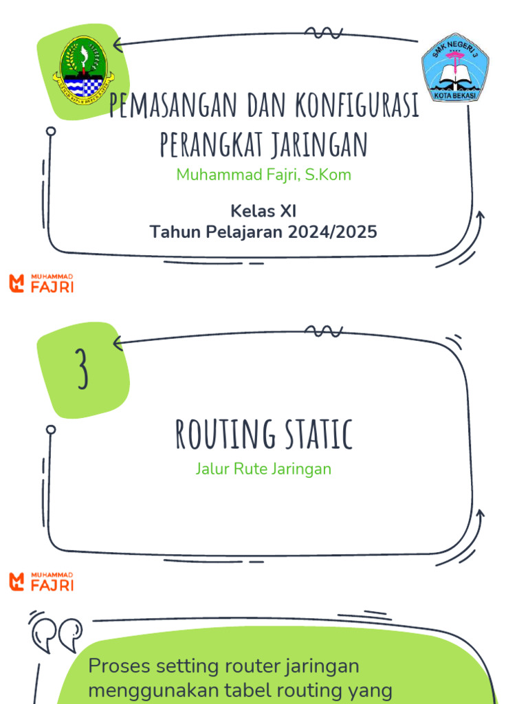 PKPJ 6 - Routing Static | PDF