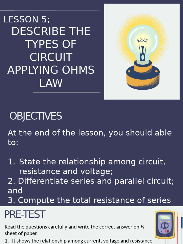 LESSON 5 OHMS LAW (Autosaved) | PDF