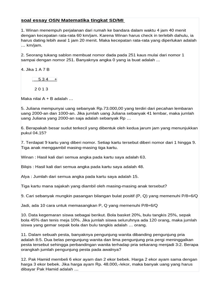 Osn Math-Soal | PDF