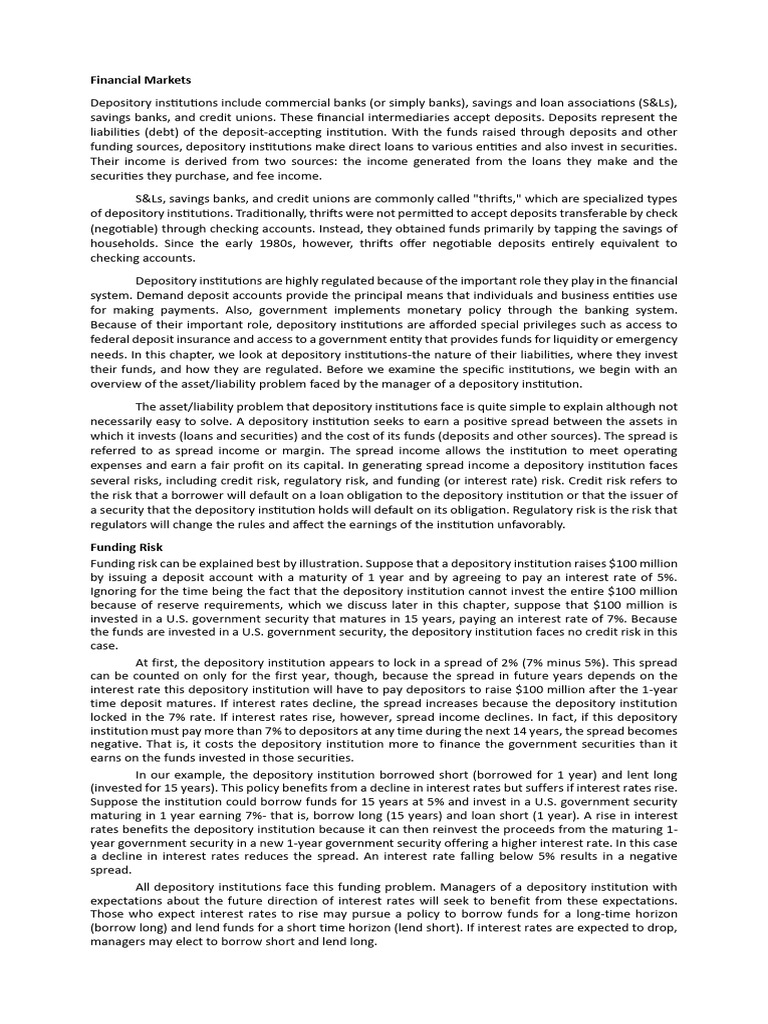 Financial-Markets | PDF