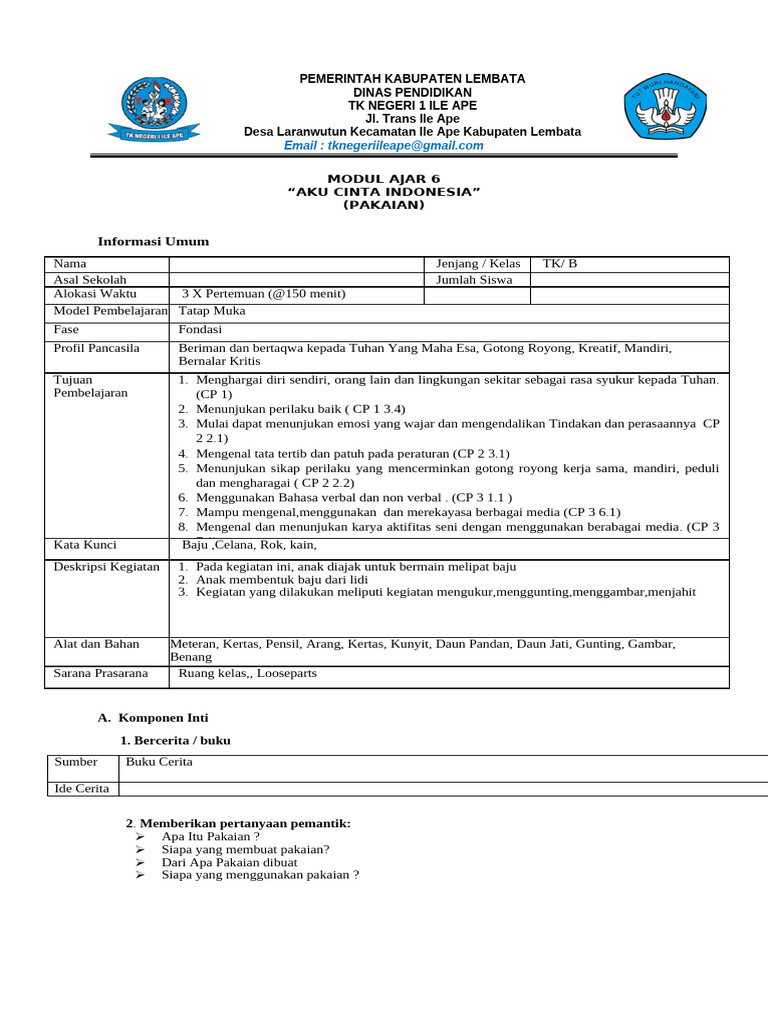 modul ajar kel 3 | PDF