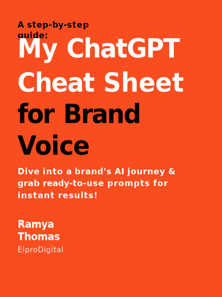 ChatGPT For Branding | PDF