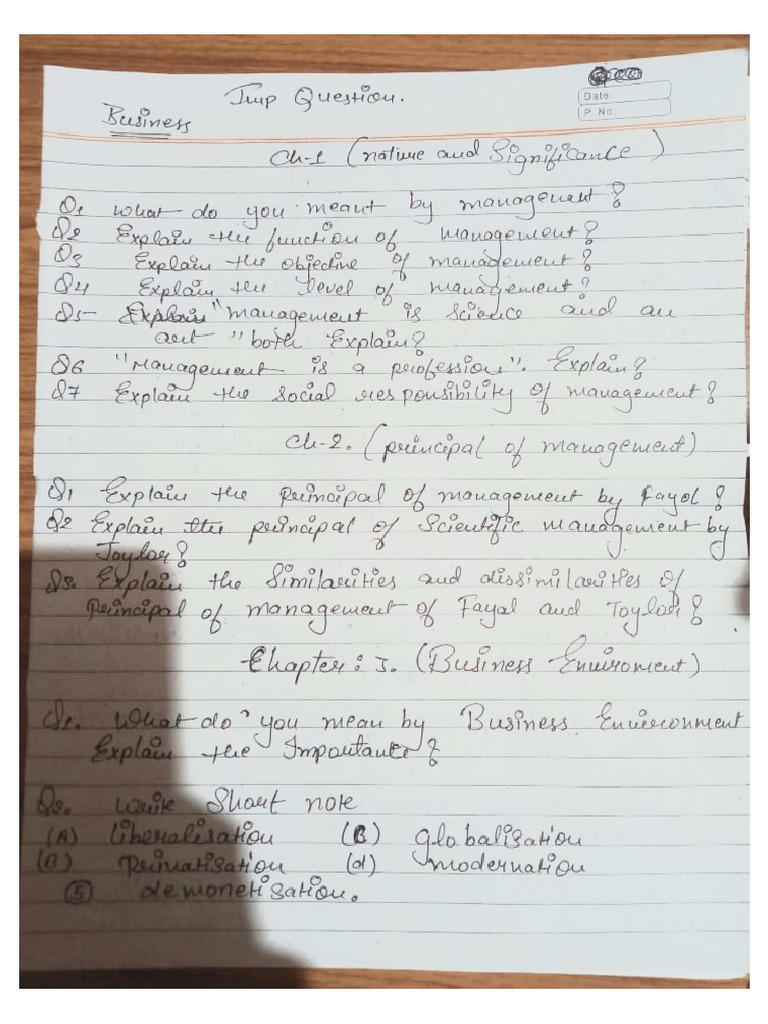 Business Studies Notes | PDF