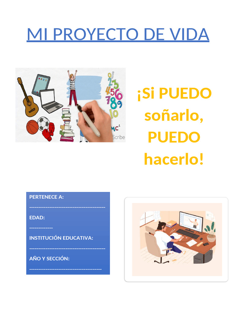 MODELO - Proyecto de Vida | PDF