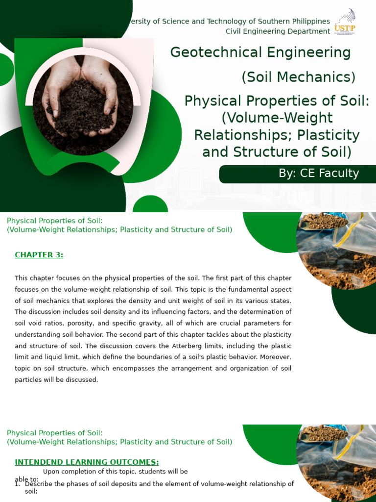 Week 3 Physical Property of Soil Part 1 | PDF | Density | Science ...