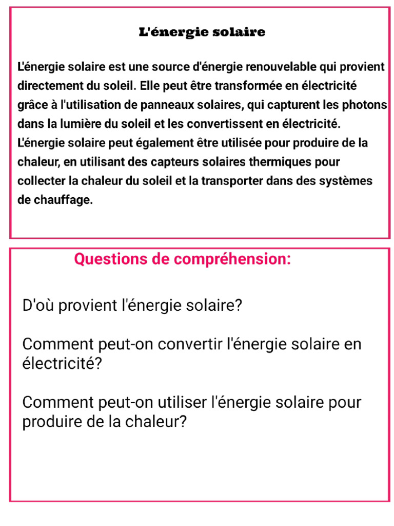 Textes Sur Les Énergies Renouvelables | PDF