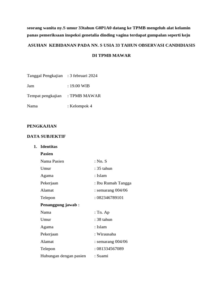 Askeb Candidiasis | PDF