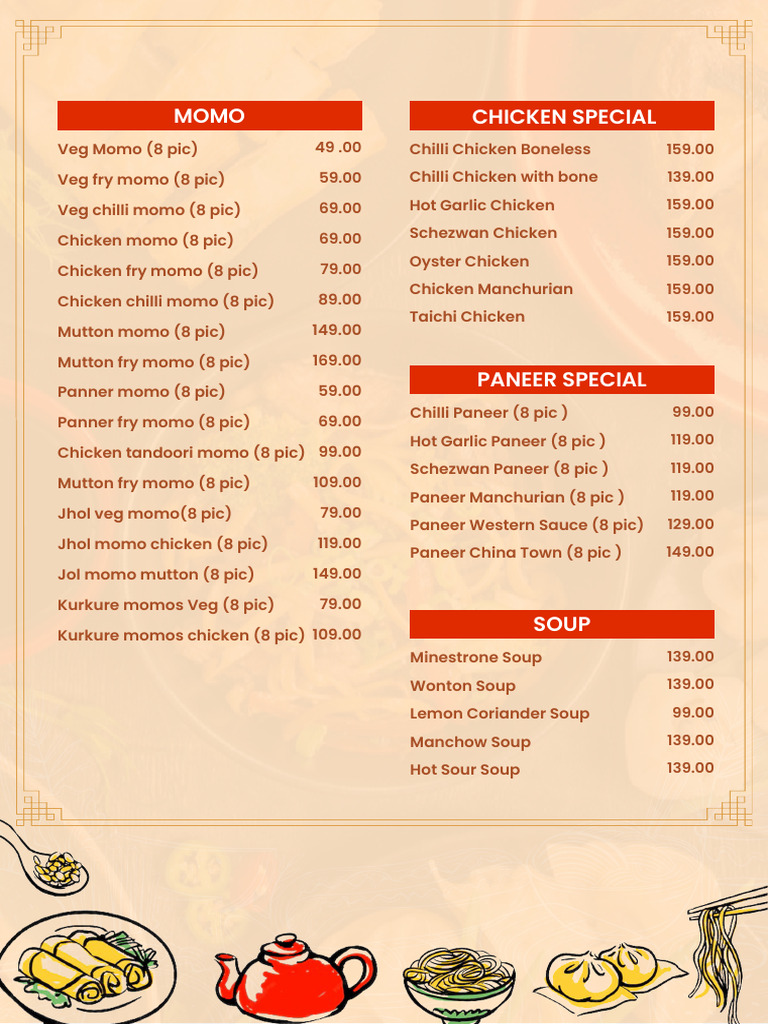 Chinese Menu | PDF