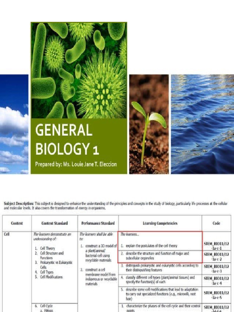 General Biology 1 | PDF