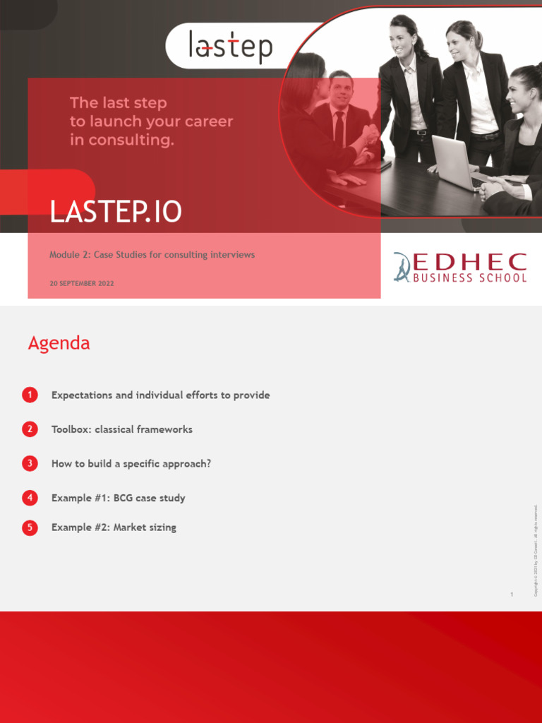 Lastep@EDHEC Module 2 - Case Studies PDF | PDF