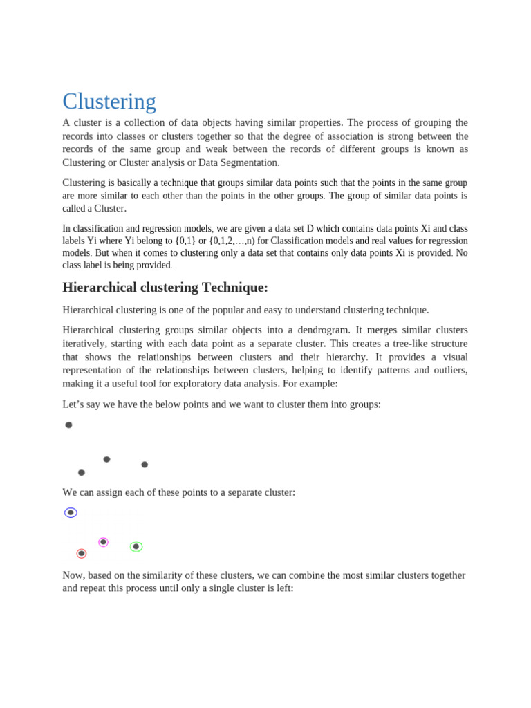 Clustering | PDF
