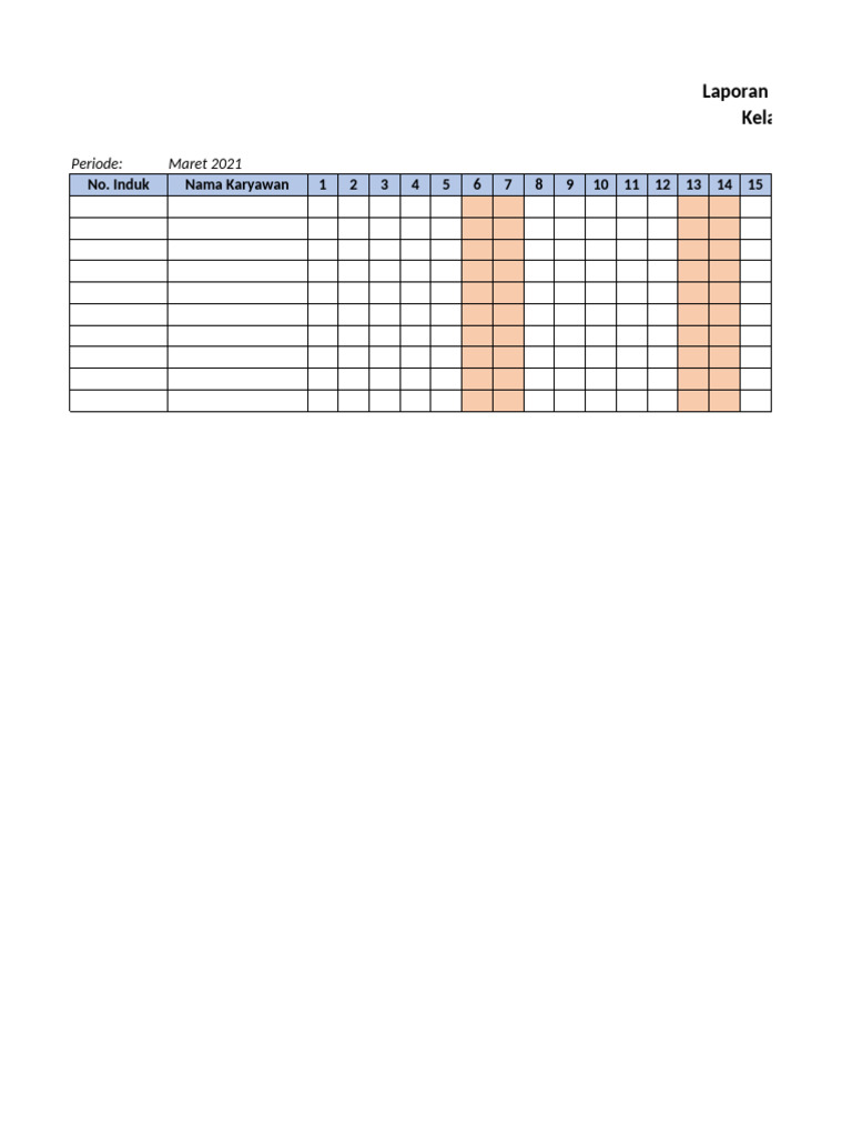 Membuat Absensi Otomatis - File Latihan 1 | PDF