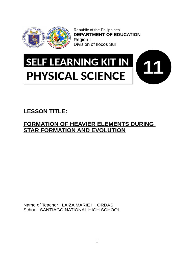SLK-PHYSICAL-SCIENCE-1 | PDF