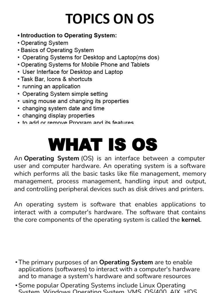 Chapter 10 Operating System | PDF