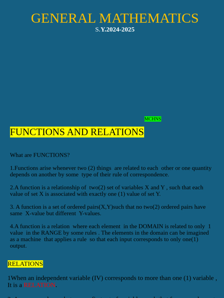 GENERAL MATHEMATICS Autosaved | PDF | Set (Mathematics) | Teaching Methods & Materials