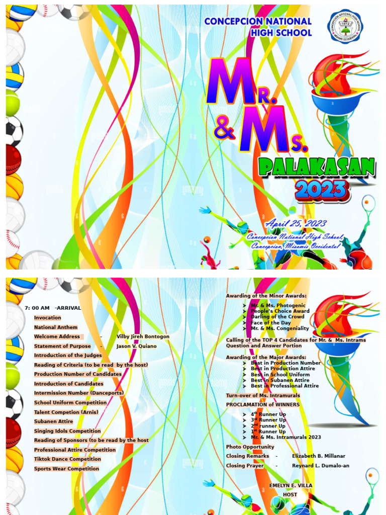 Palakasan Program | PDF
