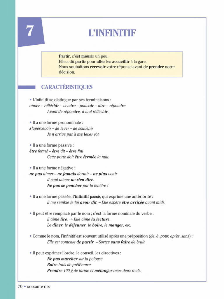 39 L'infinitif | PDF