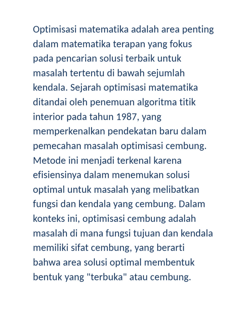 Intisari_Teori_Optimasi | PDF