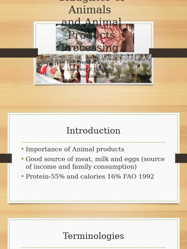 Animal Slaughter and Processing Guide | PDF | Animal Slaughter ...
