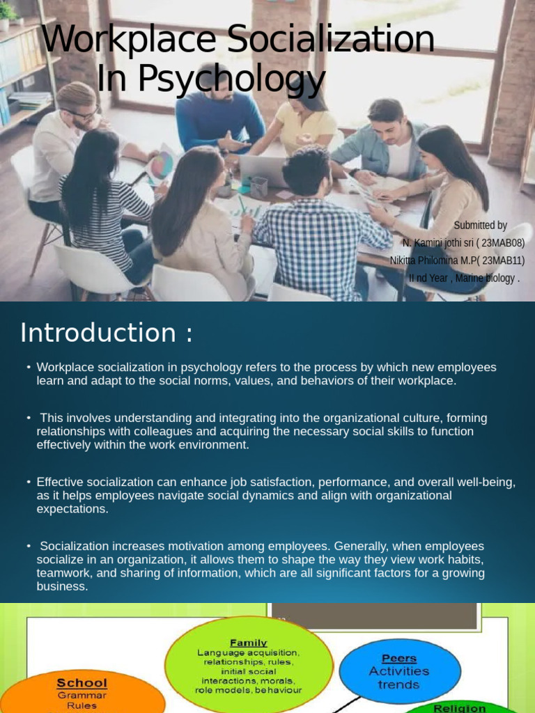 Workplace socialization in psychology-seminar | PDF