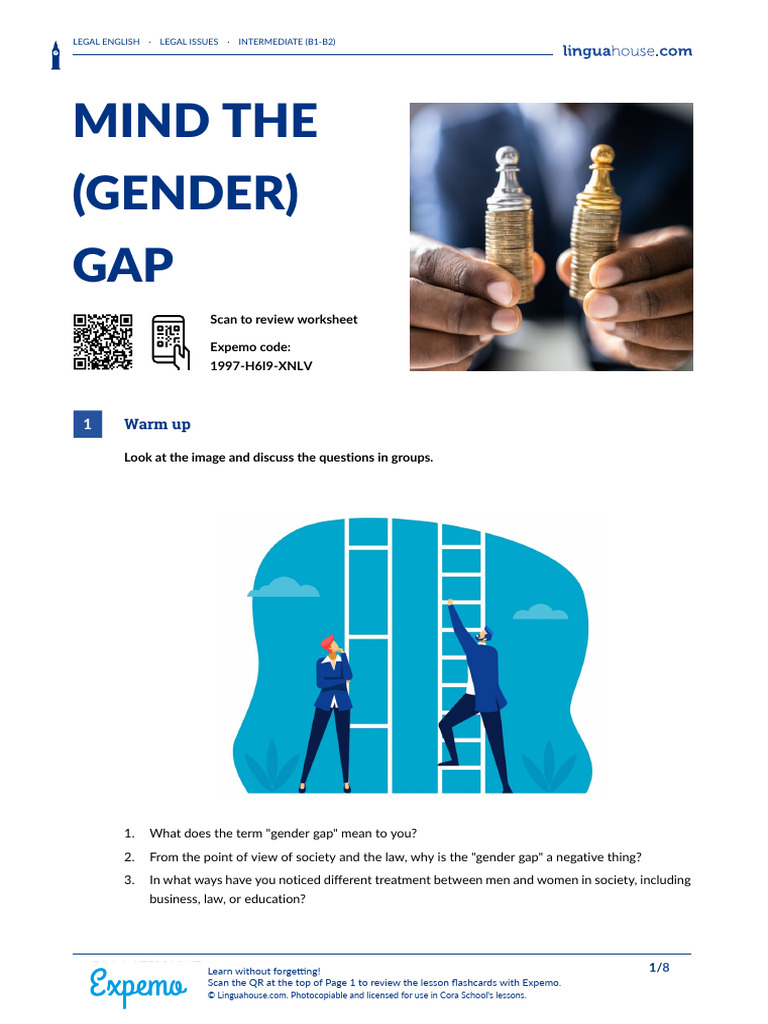 Mind The Gender Gap British English Student | PDF