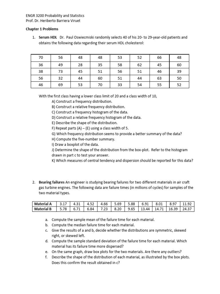 Topic 1 Problems | PDF