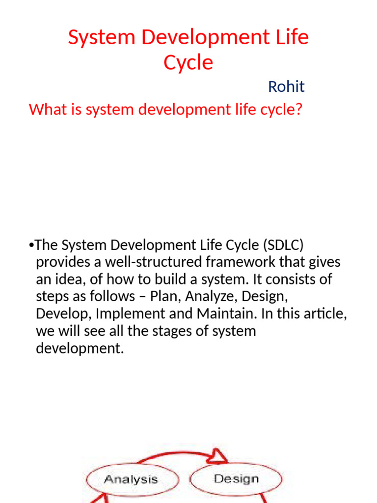System Development Life Cycle | PDF