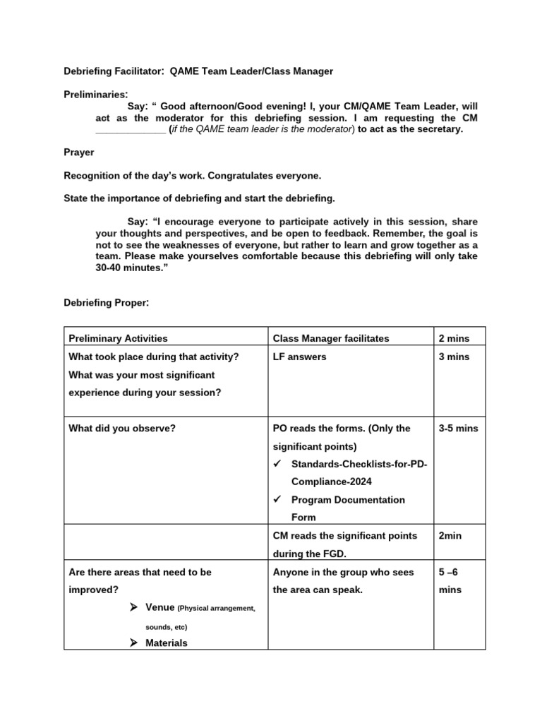 Script-for-Debriefing | PDF
