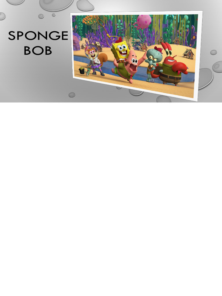 Presengation of SpongeBob | PDF
