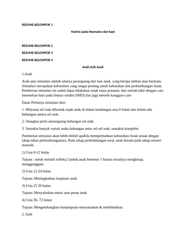 Hasil Resume Presentasi Kelompok 10 | PDF