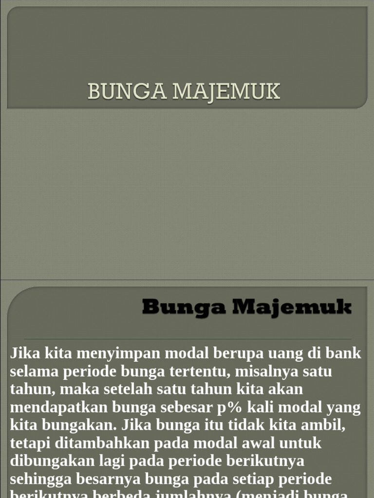 Bunga Majemuk | PDF