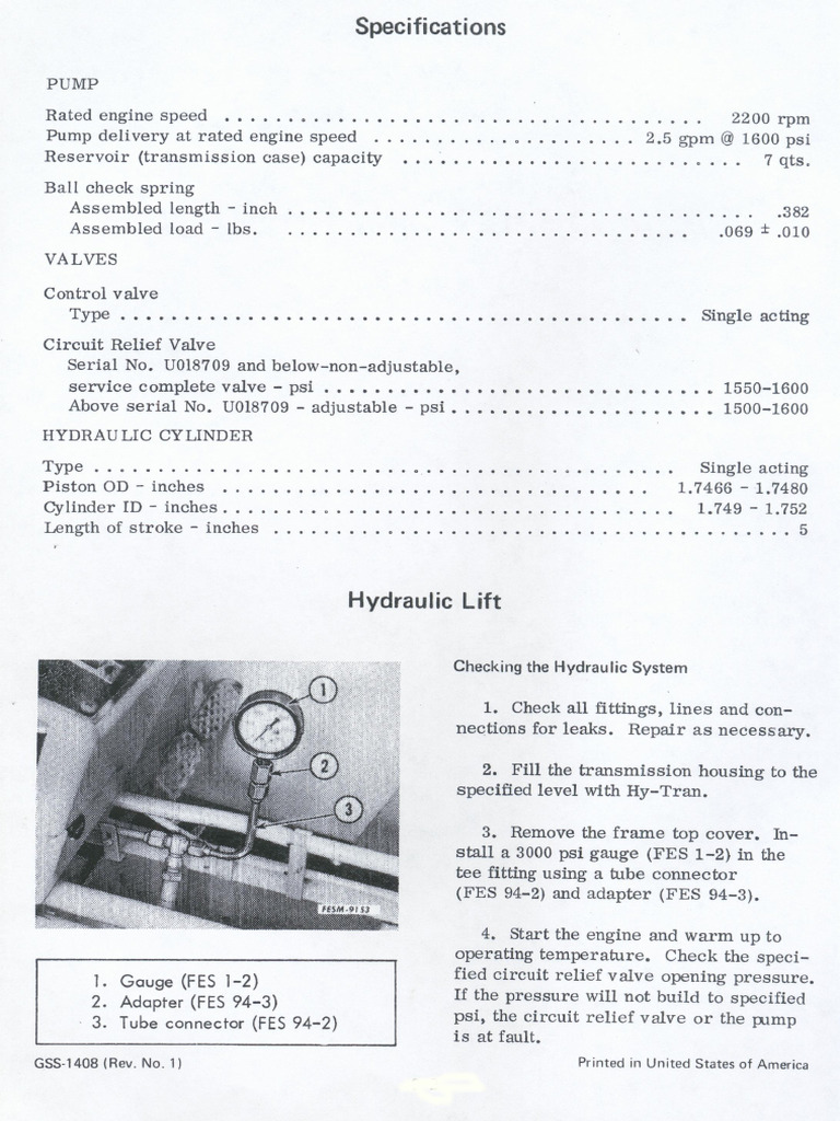 Hydraulic Lift | PDF