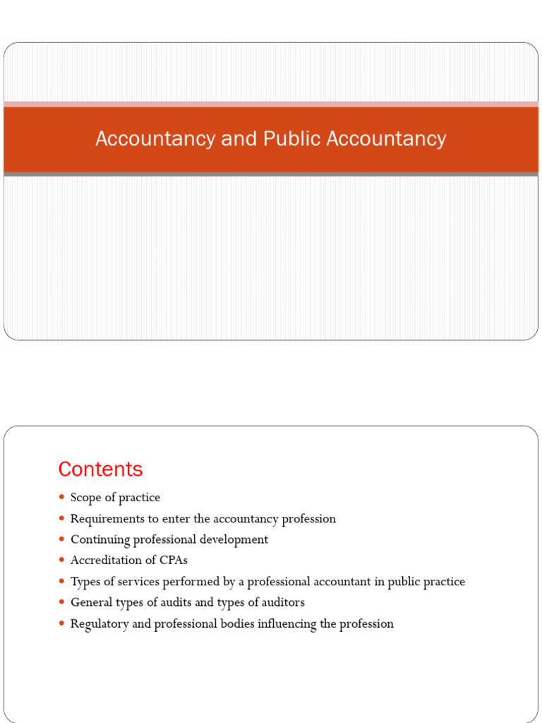 01 Accountancy and Public Accountancy | PDF