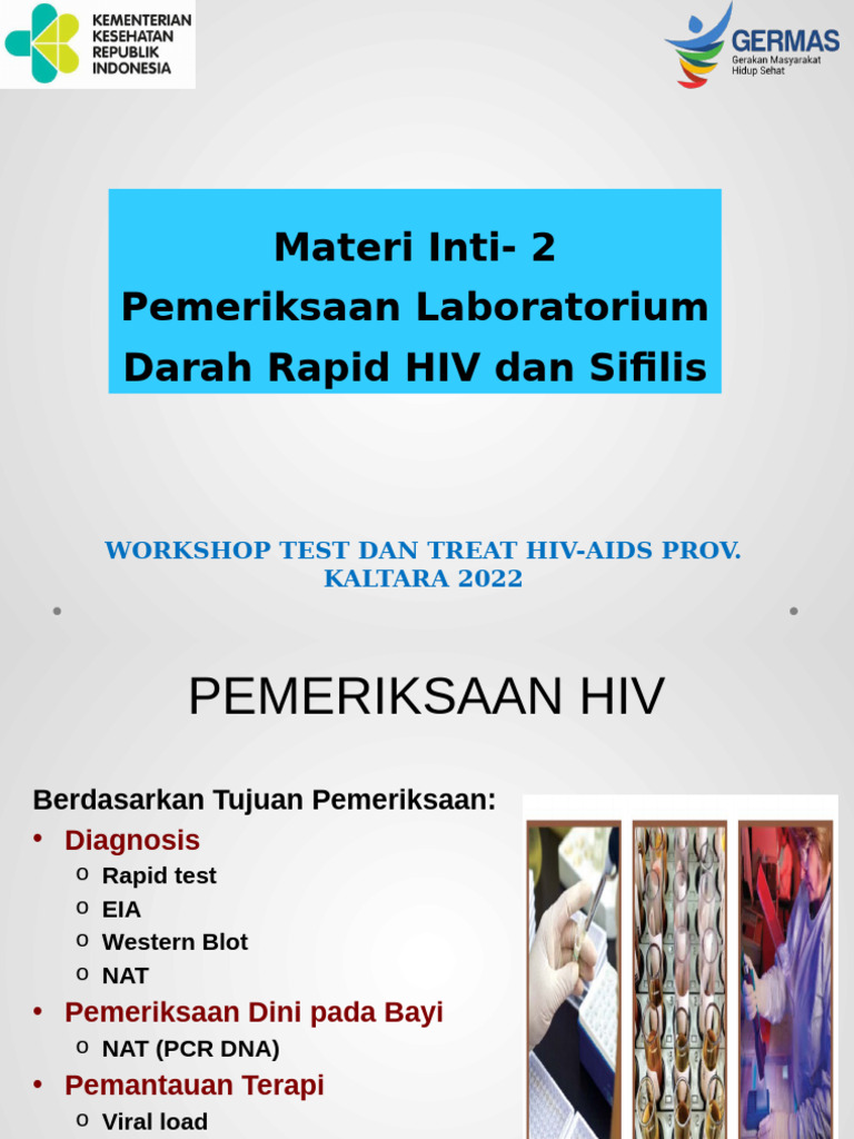 MI 2 - Pemeriksaan Lab Darah Rapid HIV Dan Sifilis (22112019) | PDF