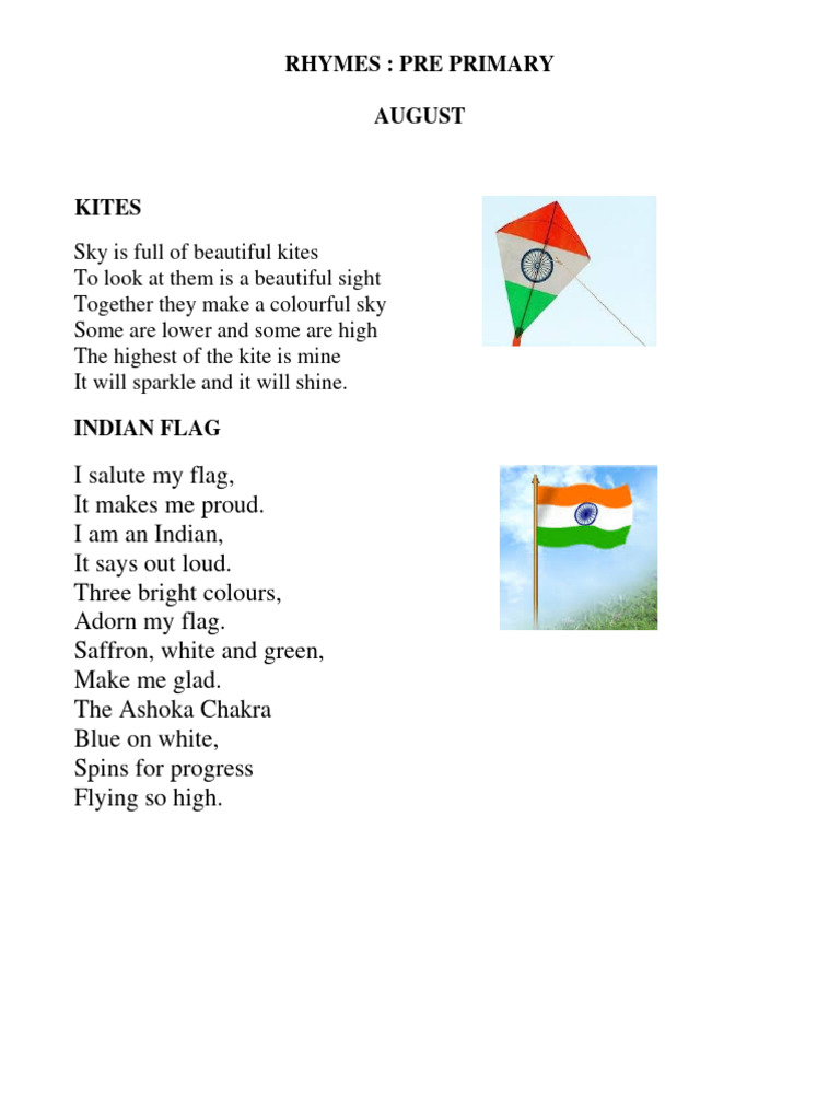 Rhymes Pre Primary | PDF