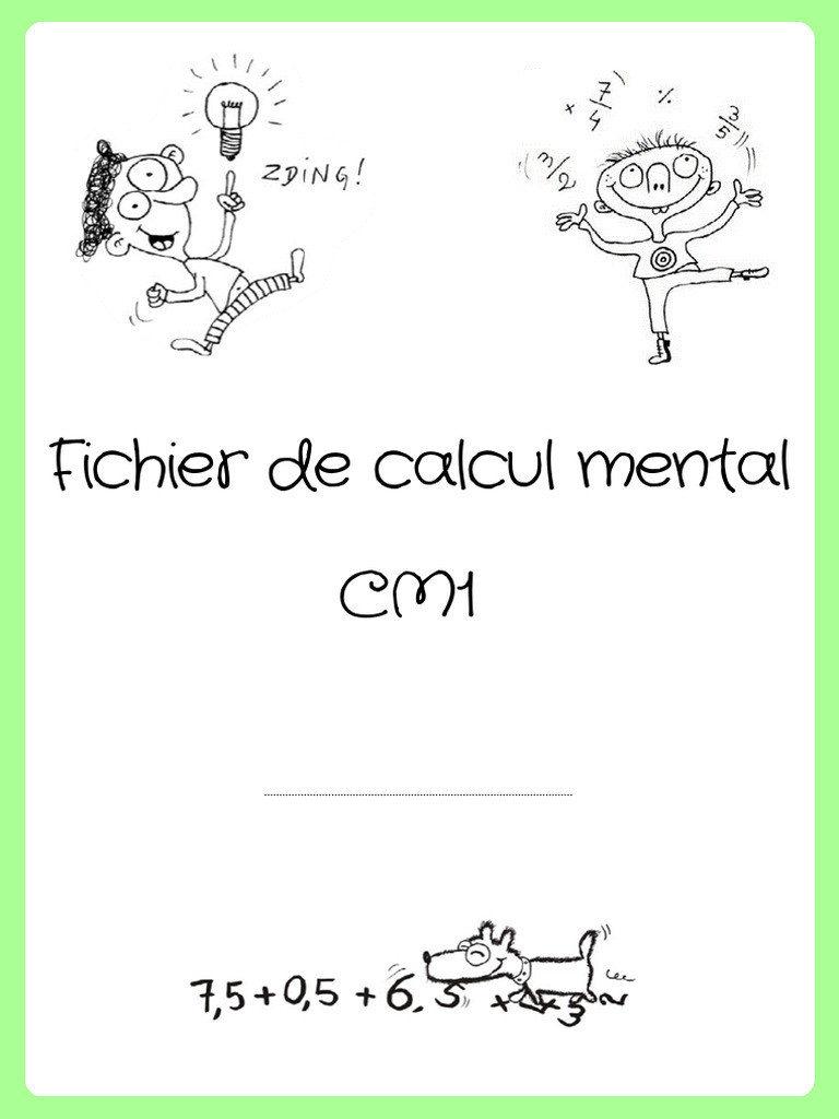 Fichier Calcul Mental CM1 | PDF