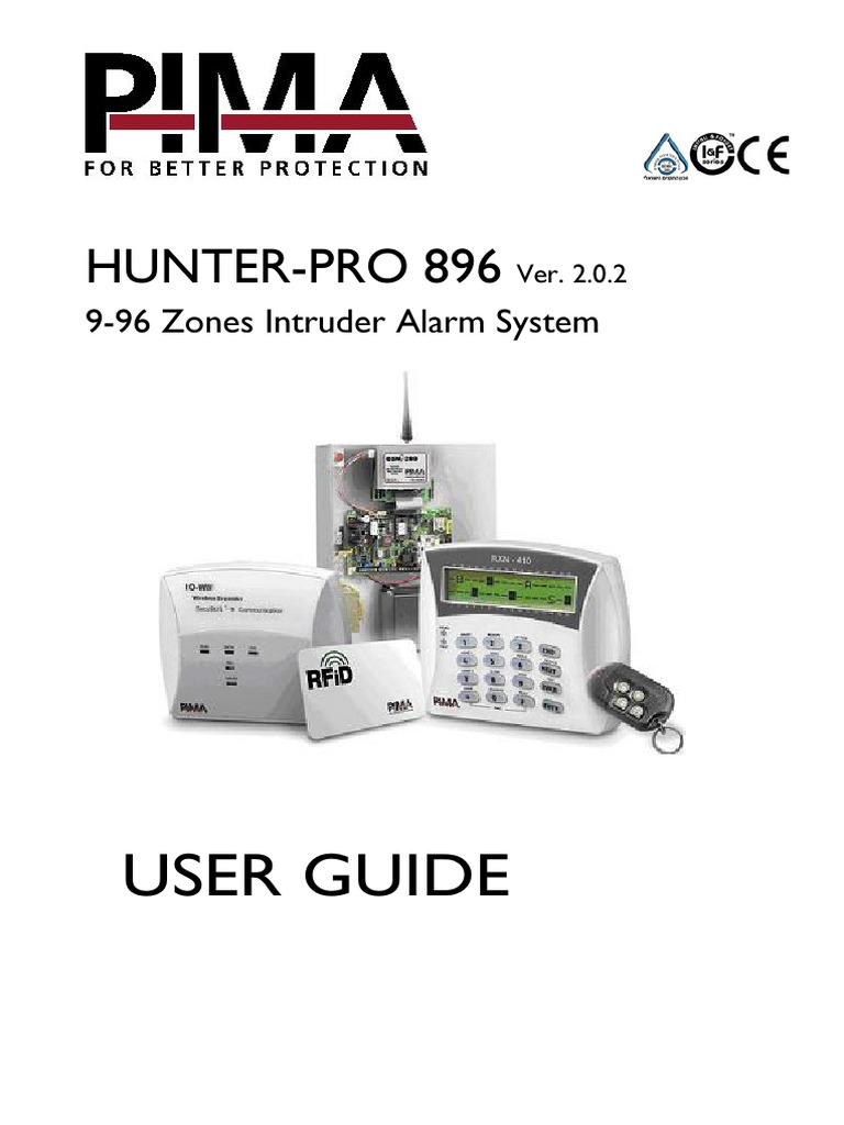 PIMA 896 English Users Guide | PDF