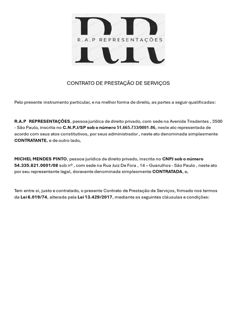 Contrato RRR 01-2021 | PDF