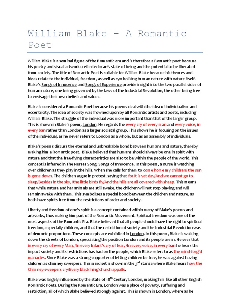 William Blake | PDF | William Blake | Romanticism