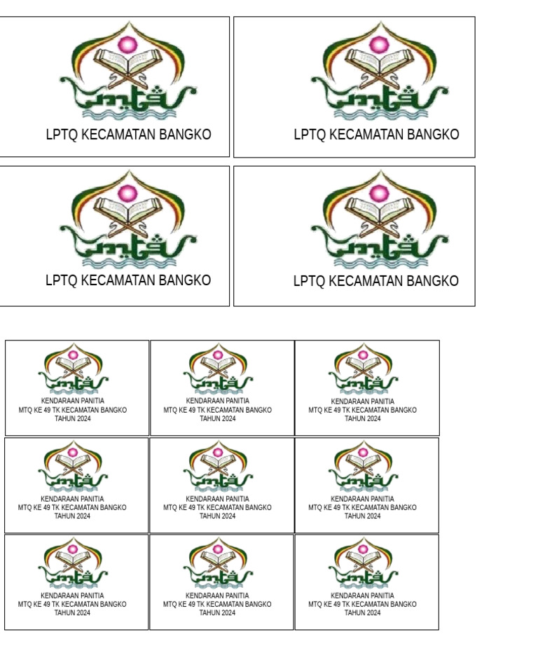 Bendera MTQ Mini | PDF